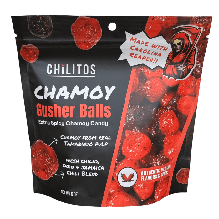 Chamoy Gusher Balls - Sweet, sour & spicy! - Chilitos Dulces y Chamoy