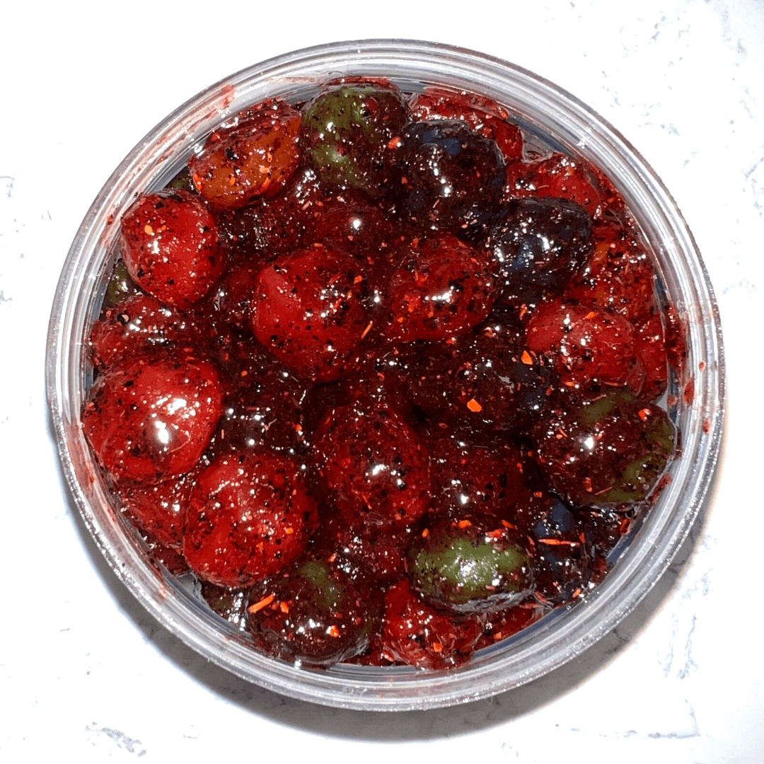 Chamoy Gushers with Jamaica - Chilitos Dulces y Chamoy